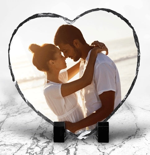 Customized Heart Shape Stone Slate with stand – Heavenly Hash Creations Co.